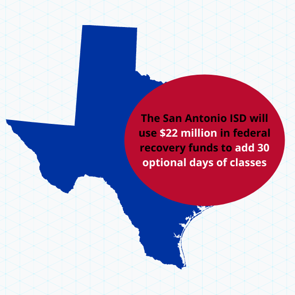 San Antonio, Texas, Schools Offering Up To 30 Extra Days of Instruction ...